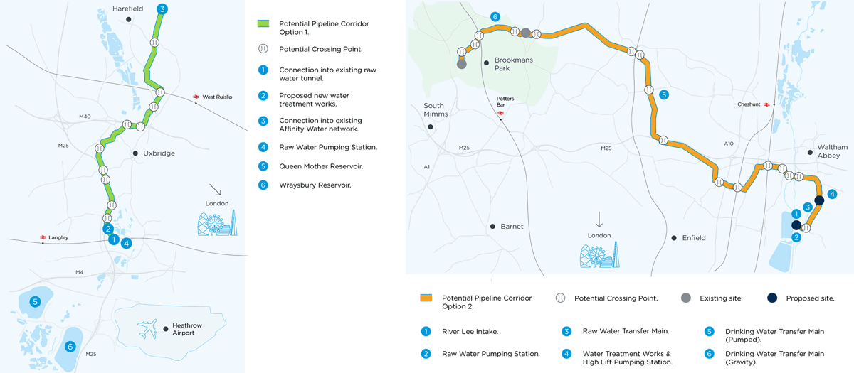 Water transfer projects - Thames Water Strategic Resource Options