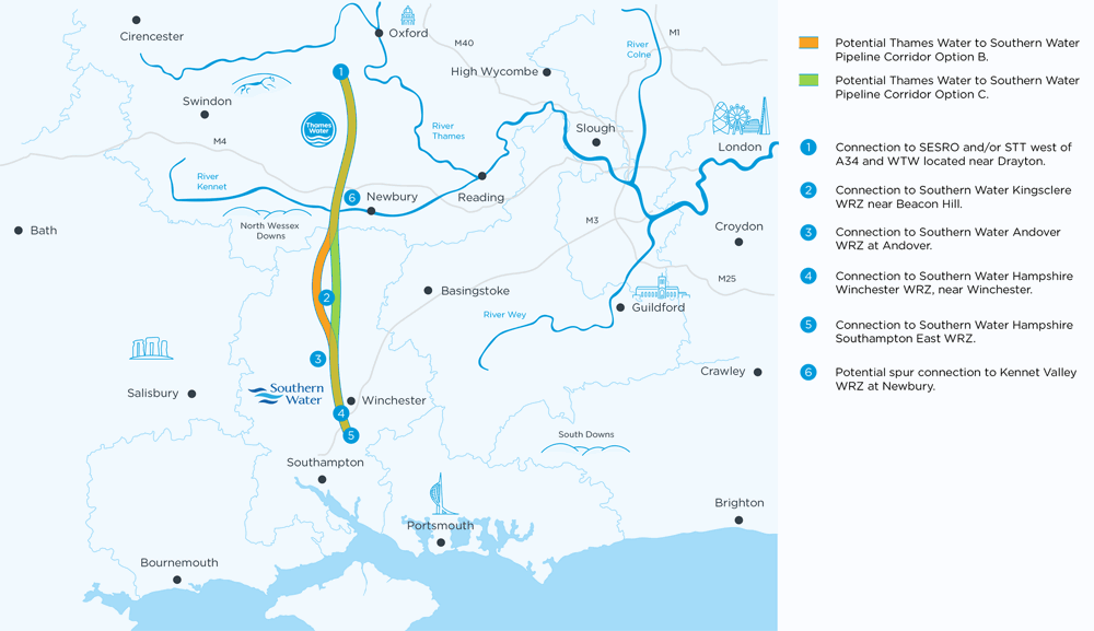 Water transfer projects - Thames Water Strategic Resource Options
