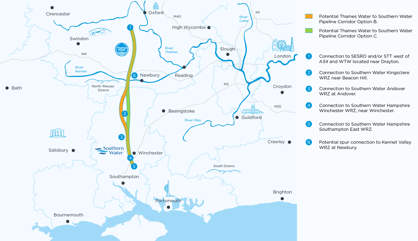 Water transfer projects - Thames Water Strategic Resource Options